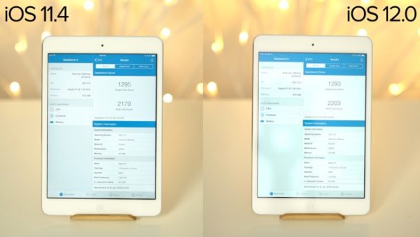 ผลทดสอบประสิทธิภาพ iPhone 6, iPad mini 2 ที่ใช้ iOS 12 beta 1 ออกมา ...