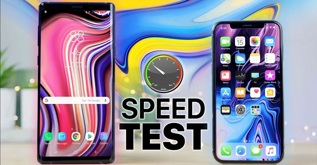เปรียบเทียบความเร็ว (Speed Test) iPhone X กับ Galaxy Note 9