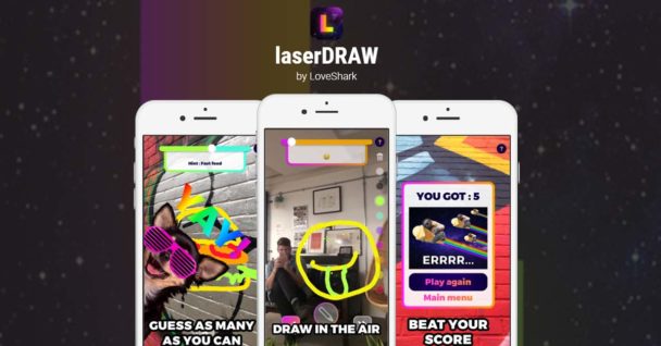 โหลดฟรี laserDRAW เกม AR ใบ้คำ วาดรูปให้เพื่อนเดากลางอากาศ