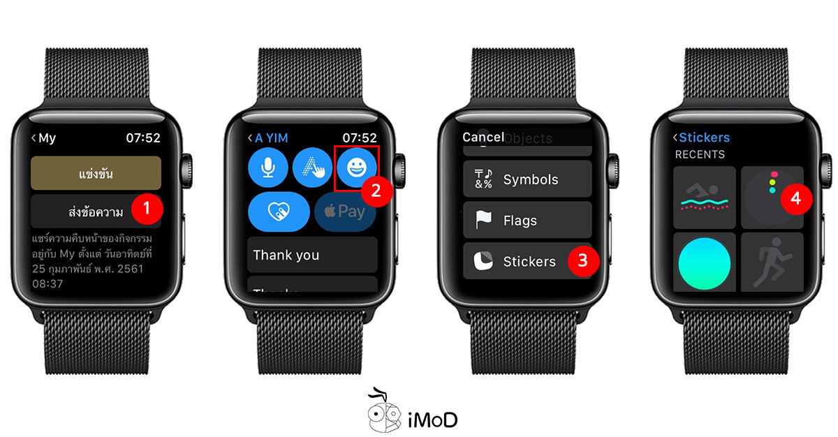 แนะนำสติ๊กเกอร์ Activity ใหม่ใน iMessage ที่มาพร้อมกับ iOS 12