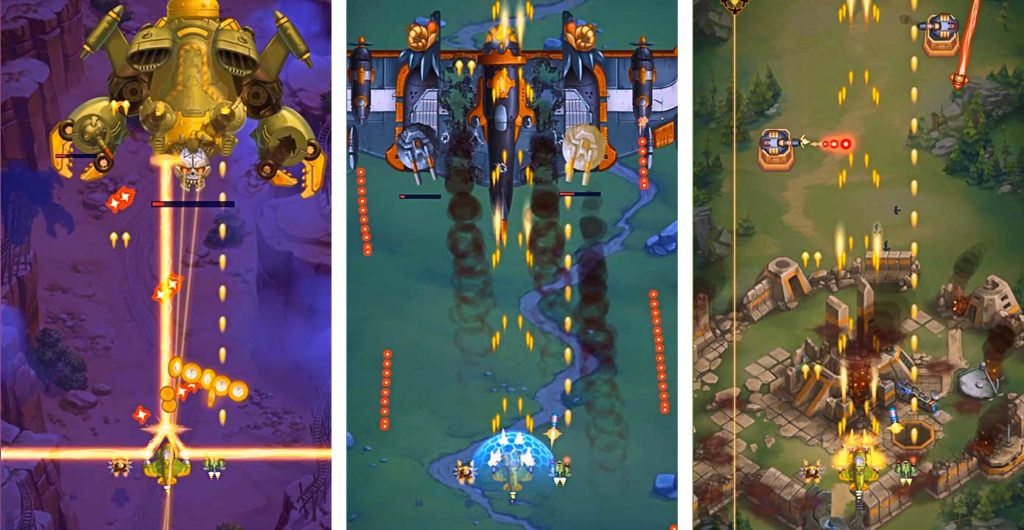 HAWK – Plane Squadron Shooter เกม Shooter เล่นมันในนิ้วเดียวระดับตำนาน