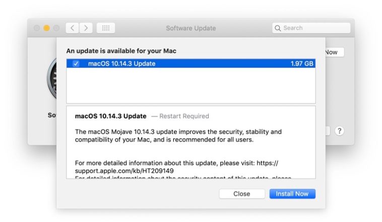 Apple ปล่อย macOS 10.14.3 และ tvOS 12.1.2 ให้ผู้ใช้ทั่วไปได้อัปเดต