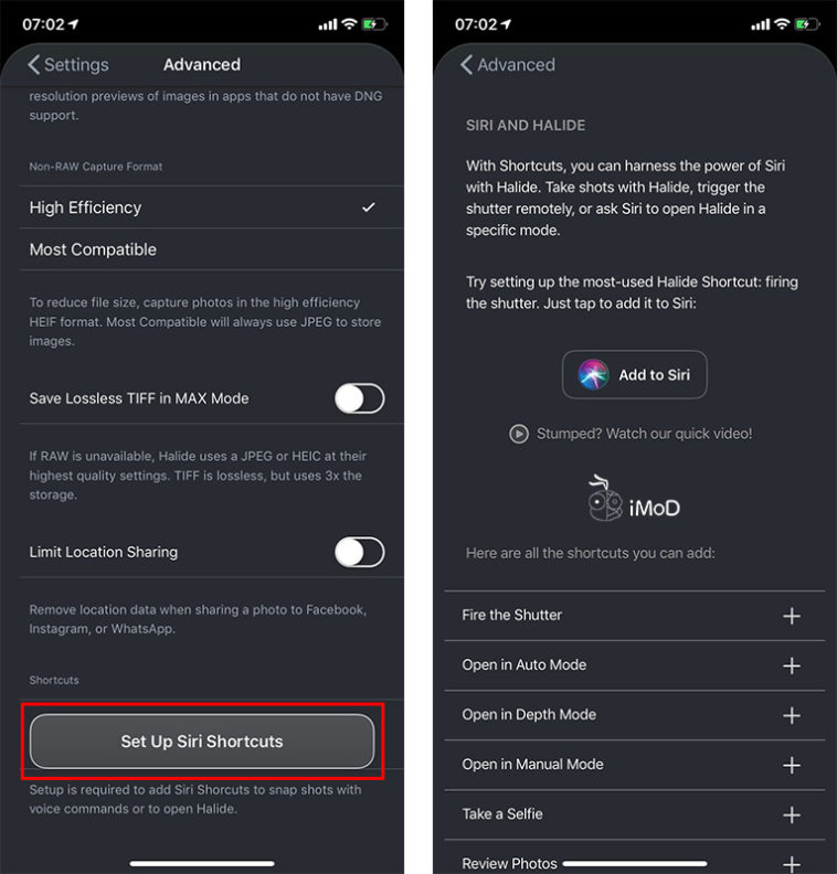 Halide ปล่อยอัปเดตใหม่ รองรับการทำงานกับ Siri Shortcuts และทำงานบน Swift 5 ลดขนาดแอปลง 50%