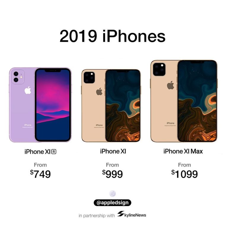 สื่อต่างประเทศคาดการณ์ราคา iPhone ปี 2019 (โดย appledsign)