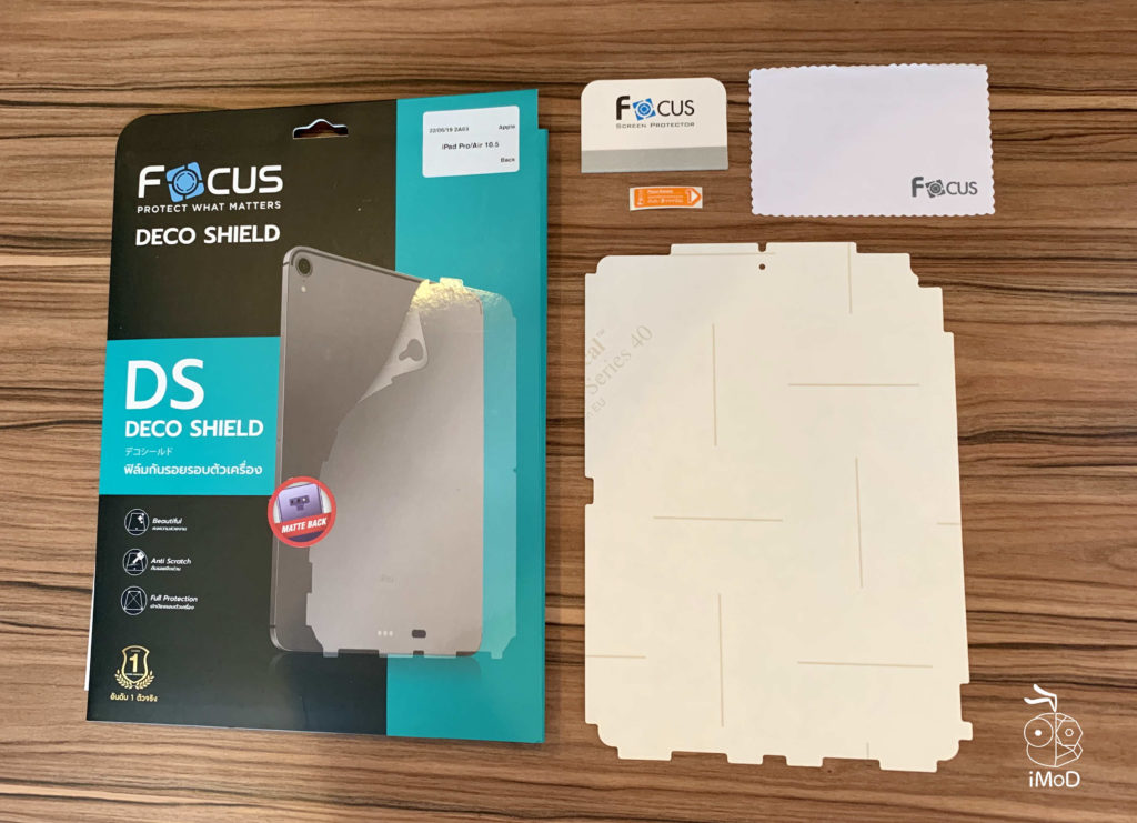 รีวิวติดฟิล์มกันรอยหลังเครื่อง iPad ด้วยฟิล์ม Deco Shield จาก Focus ติดง่าย กันรอยขีดข่วนได้ดี ...