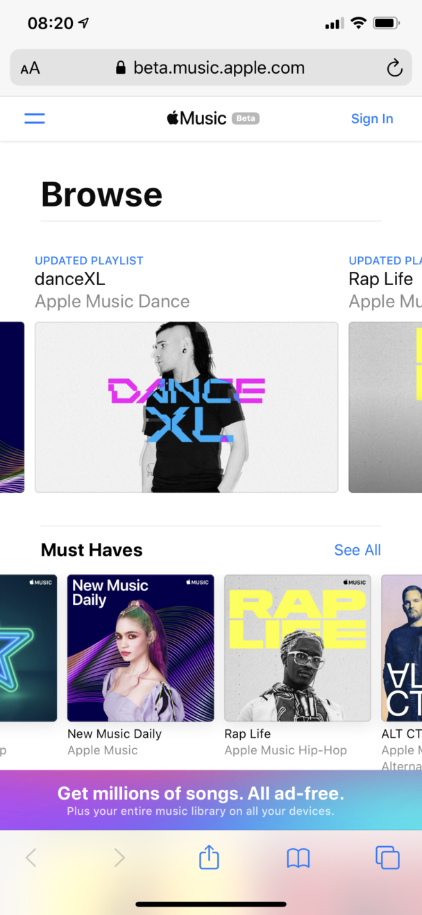 Apple เปิดให้ทดสอบ Apple Music บนเว็บ (Public beta)