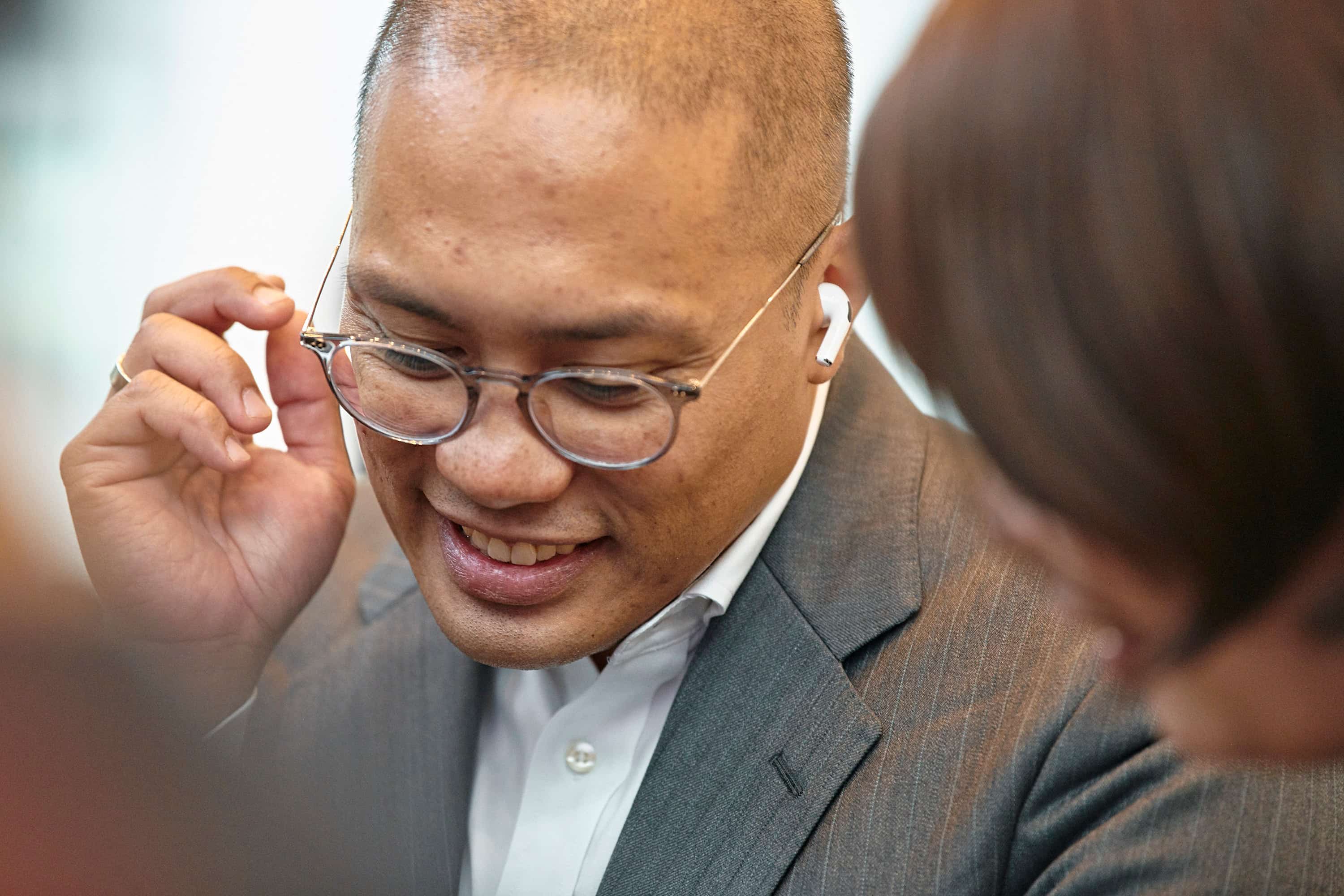 Apple Airpod Pro Launch Tokyo Man With Airpod Pro In Ear 10302019 apple-airpod-pro-launch-tokyo-man-with-airpod-pro-in-ear-10302019