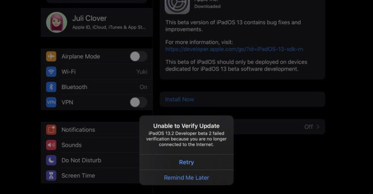 Apple ถอดอัปเดต iPadOS 13.2 beta 2 จาก iPad Pro บางรุ่น เนื่องจากเจอ ... Apple ถอดอัปเดต iPadOS 13.2 beta 2 จาก iPad Pro บางรุ่น เนื่องจากเจอ ...