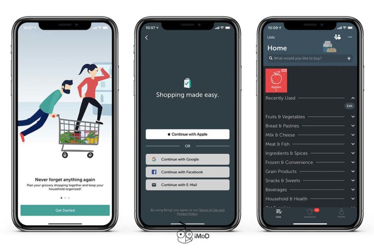 แอปกันลืมสำหรับนักช้อป Bring! ลิสต์รายการที่ต้องซื้อใช้งานร่วมกับ Apple ...