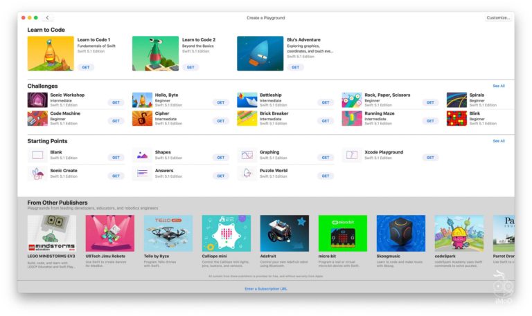 Swift Playgrounds เปิดให้ดาวน์โหลดใช้งานบน Mac แล้ววันนี้