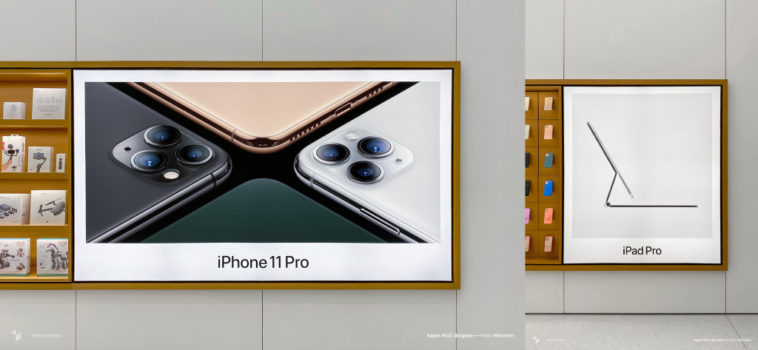 Apple Store ในจีนตกแต่งหน้าร้านโปรโมท iPad Pro ใหม่