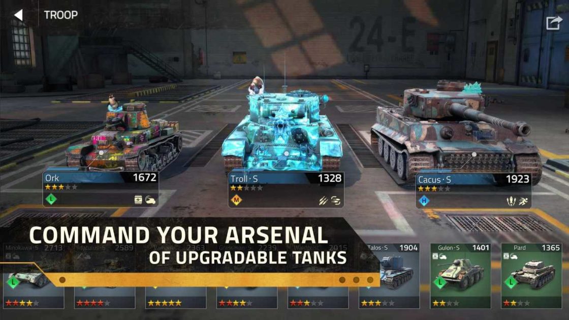 Iron Force 2 เกมมือถือสงครามรถถังออนไลน์ จัดทีม PvP แบบ 5 ต่อ 5