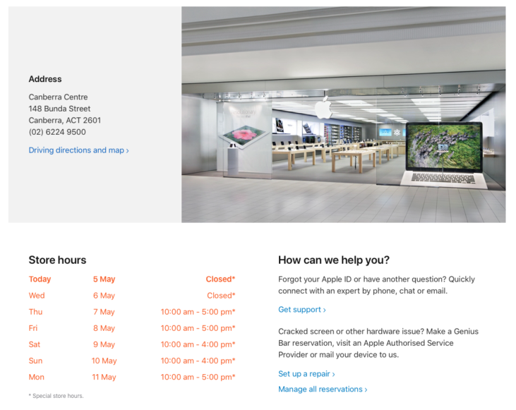 Apple Store ในออสเตรเลีย 21 สาขา เตรียมกลับมาเปิดทำการภายในสัปดาห์นี้