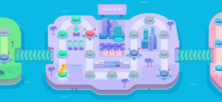 Dinosaur Math เกมไดโนเสาร์ต่อสู้ แข่งคณิตคิดไวดวลกันแบบหนึ่งต่อหนึ่ง