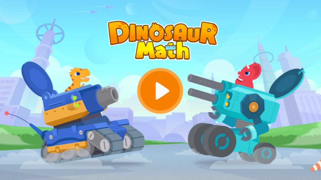 Dinosaur Math เกมไดโนเสาร์ต่อสู้ แข่งคณิตคิดไวดวลกันแบบหนึ่งต่อหนึ่ง