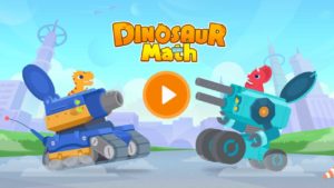 Dinosaur Math เกมไดโนเสาร์ต่อสู้ แข่งคณิตคิดไวดวลกันแบบหนึ่งต่อหนึ่ง