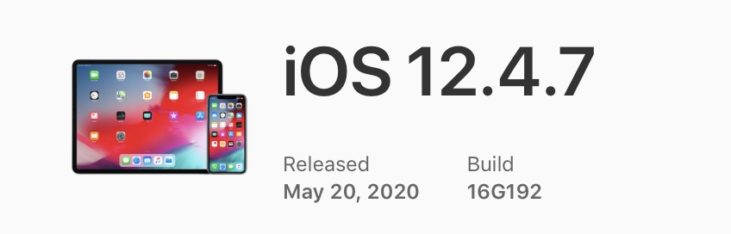 Apple ปล่อยอัปเดต iOS 12.4.7 สำหรับ iPhone, iPad เก่า, IPSW ให้ดาวน์โหลด