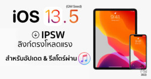 ดาวน์โหลด IPSW iOS 13.5 และ iPadOS 13.5 GM ลิงก์ตรงโหลดแรงจาก Apple