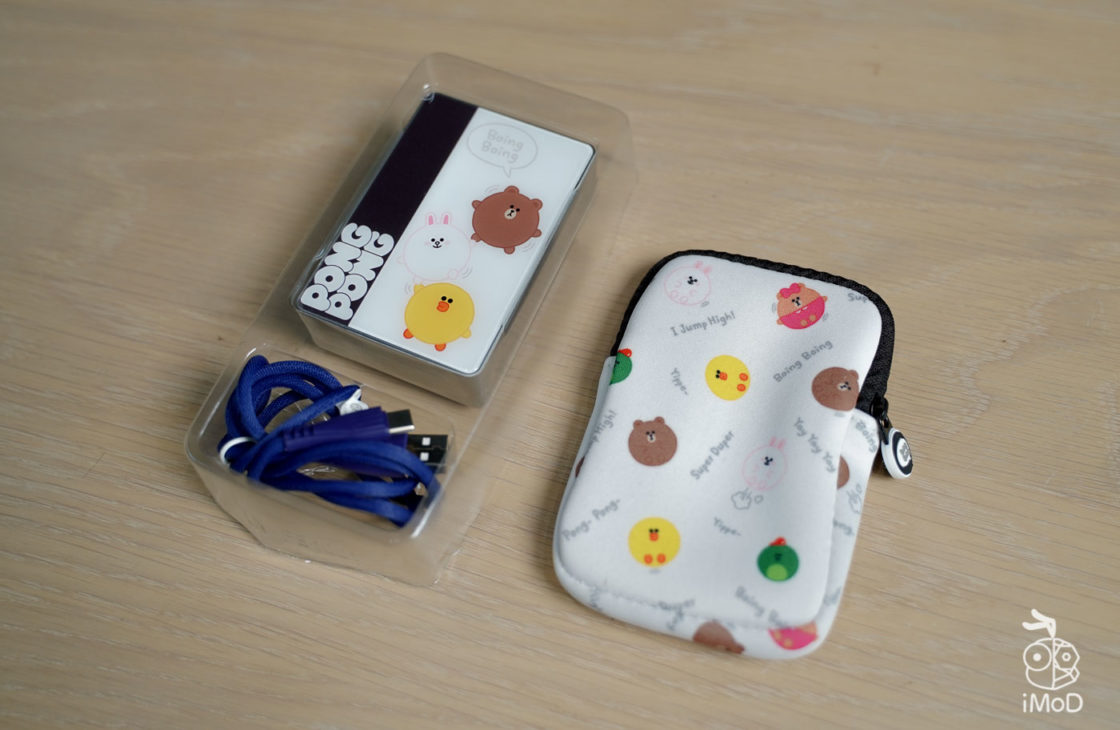 รีวิว RIZZ Power bank ซีรีส์ LINE Friends แบตสำรอง 10,000 mAh ราคา 790 บาท