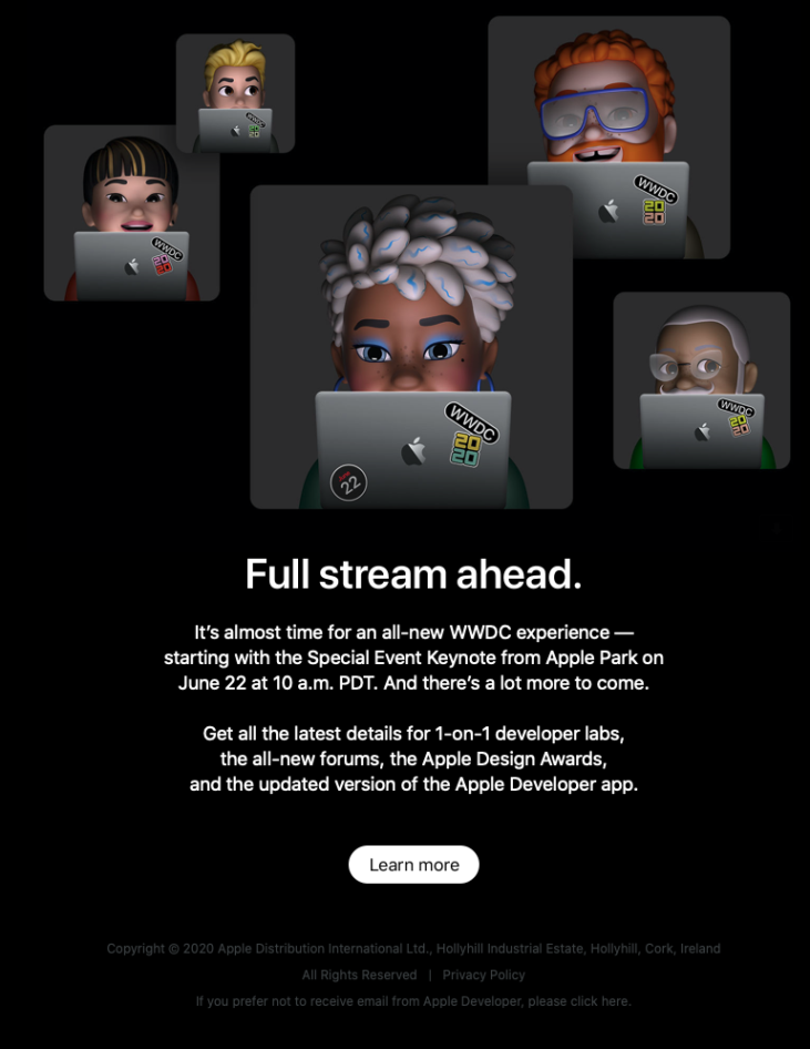 Apple ส่งบัตรเชิญร่วม WWDC 2020 Keynote