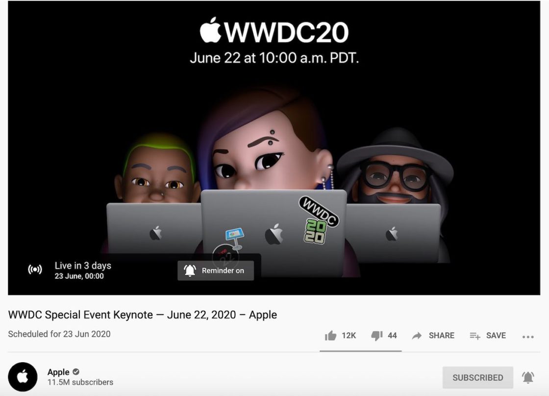 รวมช่องทางการรับชมงาน WWDC20 Keynote เสมือนจริง คืนวันที่ 22 มิถุนายนนี้