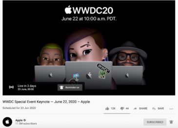 รวมช่องทางการรับชมงาน WWDC20 Keynote เสมือนจริง คืนวันที่ 22 มิถุนายนนี้
