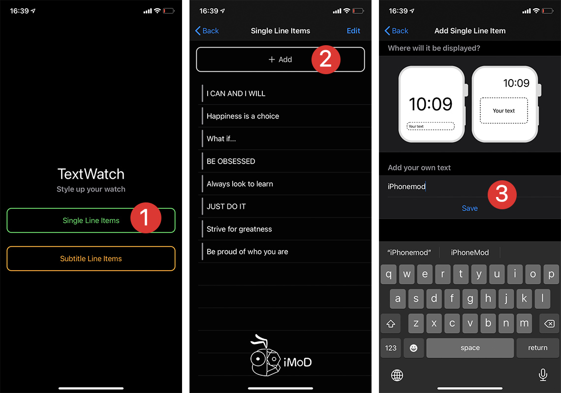 TextWatch ใส่คำคมบนหน้าปัด Apple Watch ปรับเปลี่ยนได้ตามใจชอบ