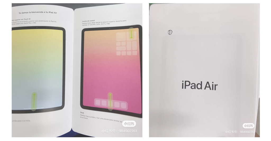 เผยภาพถ่ายคาดว่าเป็นคู่มือ iPad Air 4 ดีไซน์เหมือน iPad Pro, Touch ID ...