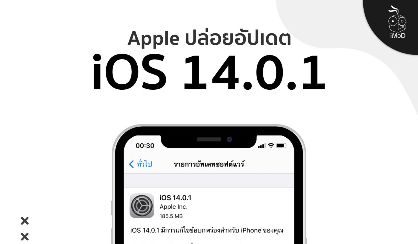 Apple ปล่อยอัปเดต iOS 14.0.1, iPadOS 14.0.1 แก้ไขบัคหลายจุด