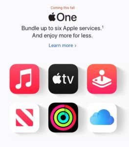 Apple One อาจเปิดให้บริการเร็ว ๆ นี้