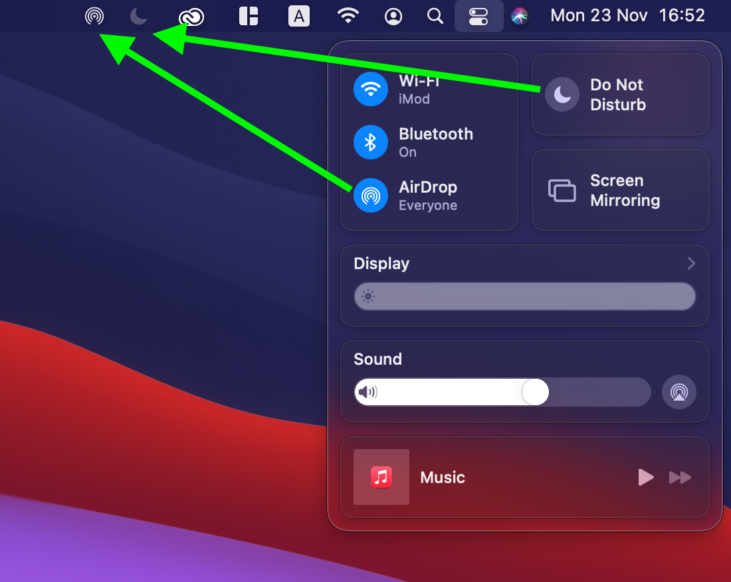 วิธีใช้งานและตั้งค่า Control Center ใน macOS Big Sur