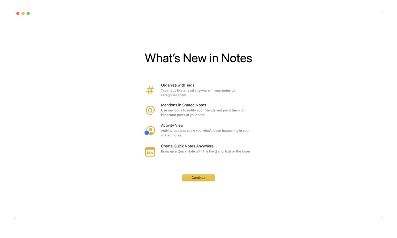 2 วิธีเรียกใช้ Quick Note ใน macOS 12 Monterey