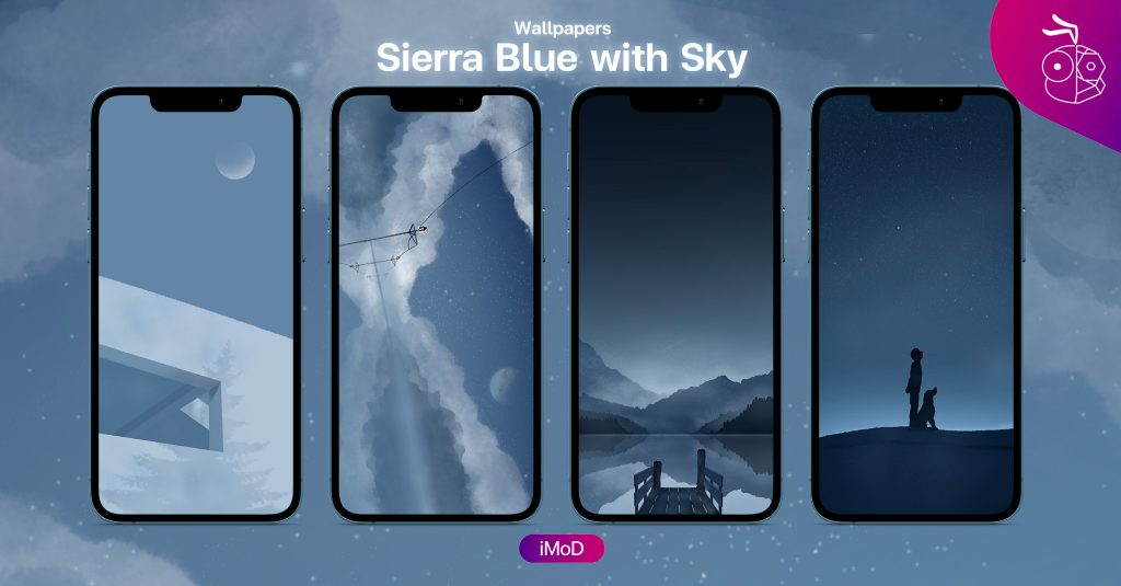 ภาพพื้นหลัง (Wallpaper) Sierra Blue with Sky สำหรับ iPhone
