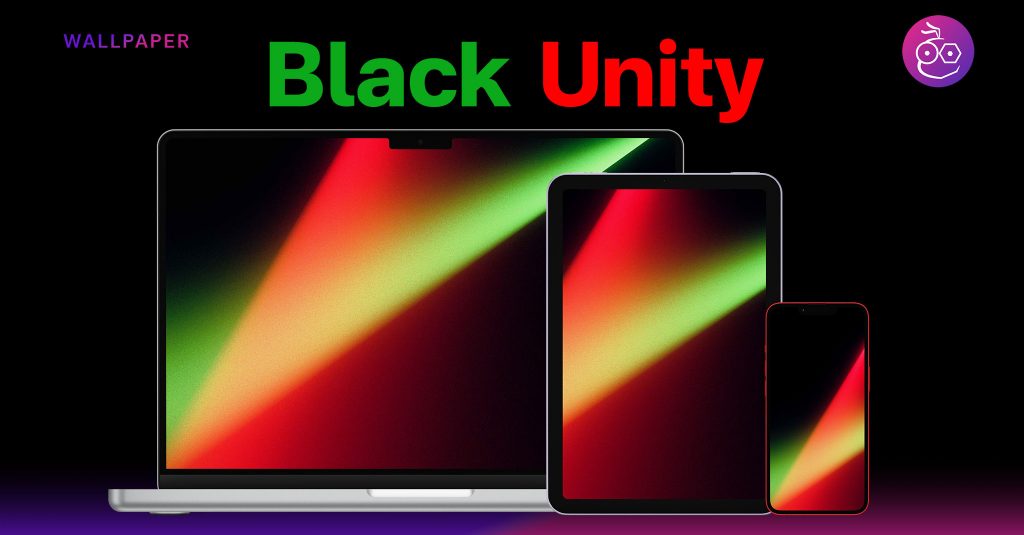 ภาพพื้นหลัง (Wallpaper) 'Black Unity' 2022 สำหรับ iPhone, iPad, Mac