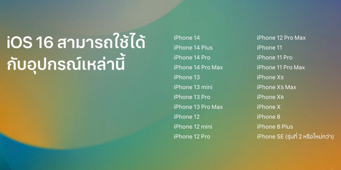 รวมคำถาม-คำตอบ FAQ iOS16