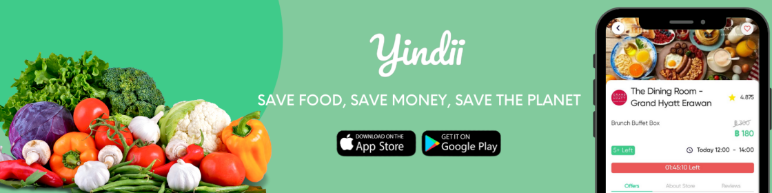 Yindii แอปสั่งอาหารยุคใหม่! ใส่ใจโลก