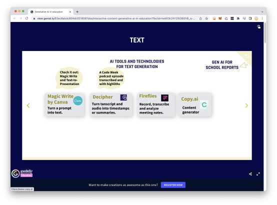 แนะนำ Generative AI in Education รวมเครื่องมือ AI หลายรูปแบบ เพื่อการ ...