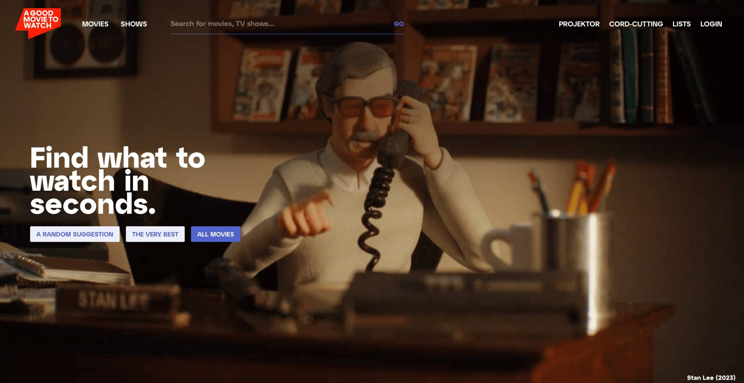 A Good Movie To Watch เว็บหาหนังเวลาที่ไม่รู้จะดูอะไร ในแอปสตรีมต่างๆ