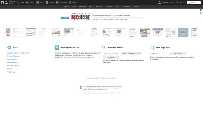 Wayback Machine ย้อนดูหน้าตาเว็บไซต์ต่าง ๆ ในสมัยก่อน!