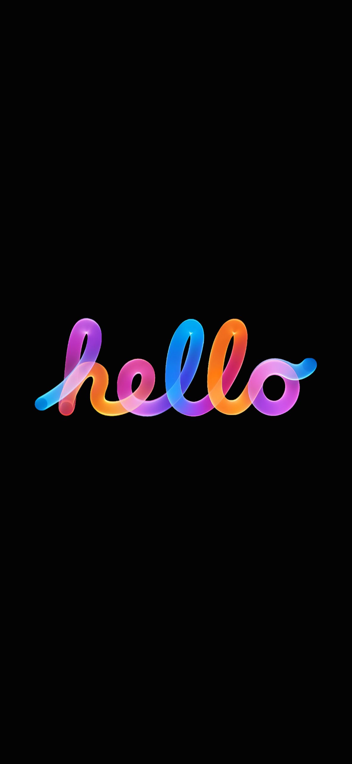 ภาพพื้นหลัง (Wallpaper) "hello" จาก Mac ชิป M4 สำหรับ Mac, iPhone