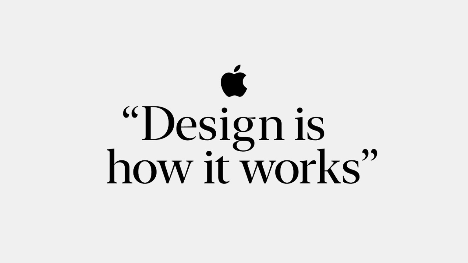 Apple โพสต์วิดีโอ "design is how it works" หยิบวลีเด็ด Steve Jobs มาประกอบ